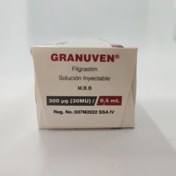 GRANUVEN 300 ug (30MU) 0.5mL, Solución inyectable, FARMABIOT – farmashop.mx