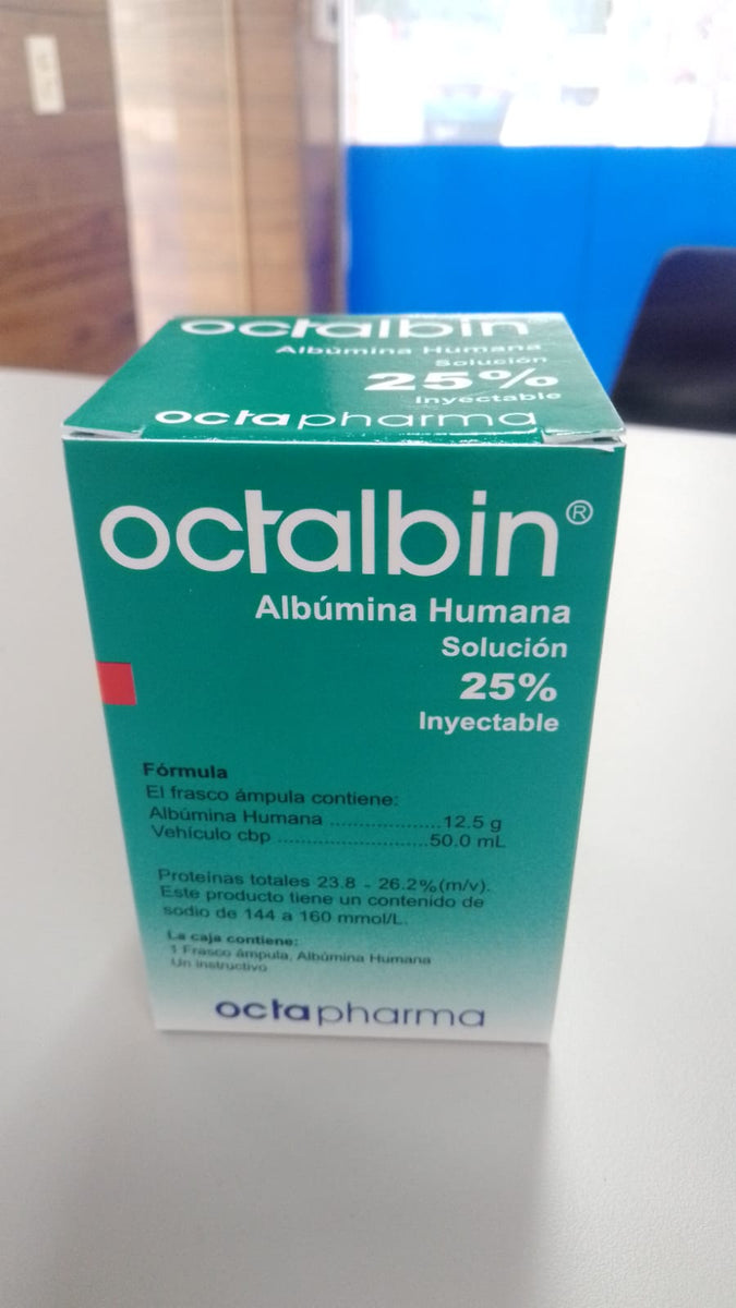 OCTALBIN Albúmina Humana 25% 50 mL Solución Inyectable, Octapharma ...