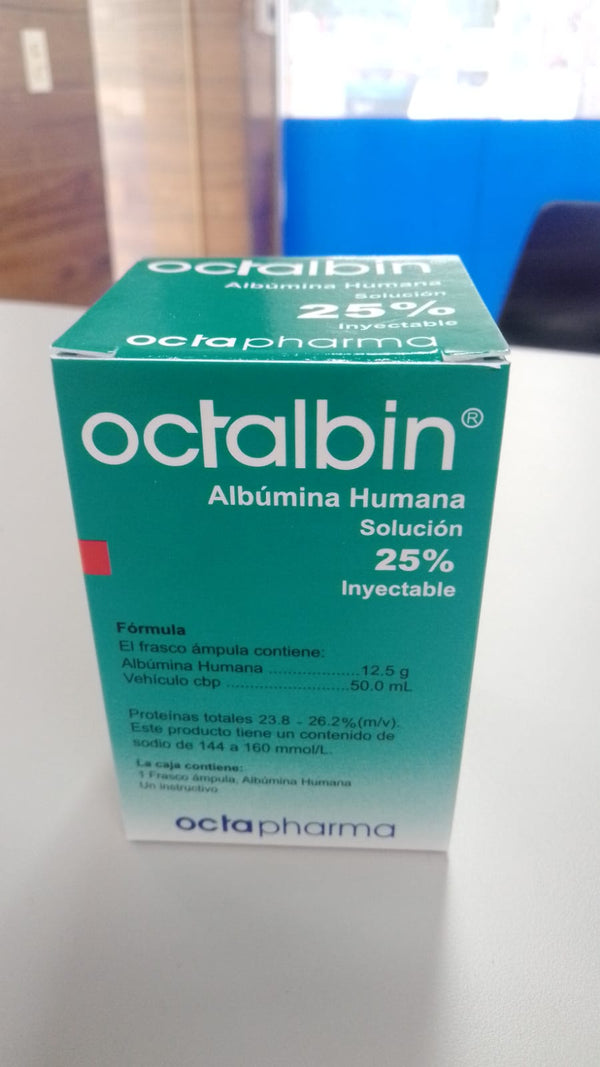 OCTALBIN Albúmina Humana 25% 50 mL Solución Inyectable, Octapharma ...